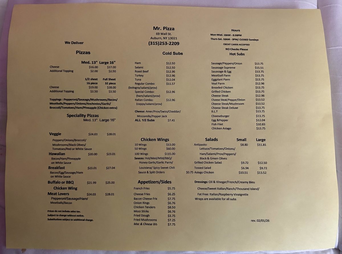 Delicious Menu at Mr. Pizza